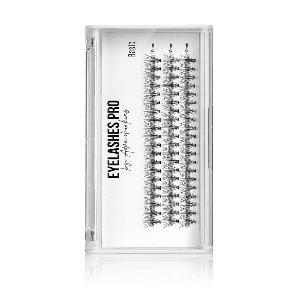 Basic Lashes 10mm – 3Lines – Eyelashes Pro